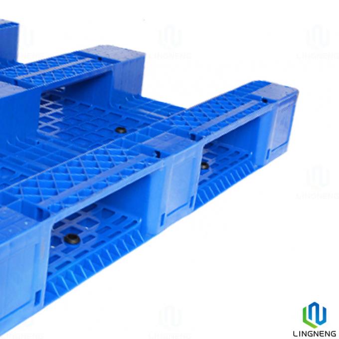 Heavy Duty Blue Plastic Pallets Stackable 4 Way Plastic Pallet 1200 X 1000