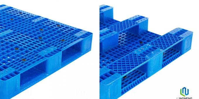 Stackable Nestable Plastic Pallets 1200X1200X160mm 3 Runners Heavy Duty