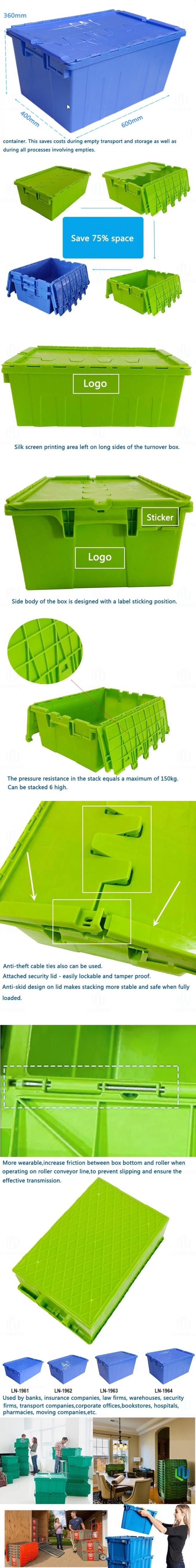 Nestable Stackable Heavy Duty Reusable Plastic Shipping Totes ...