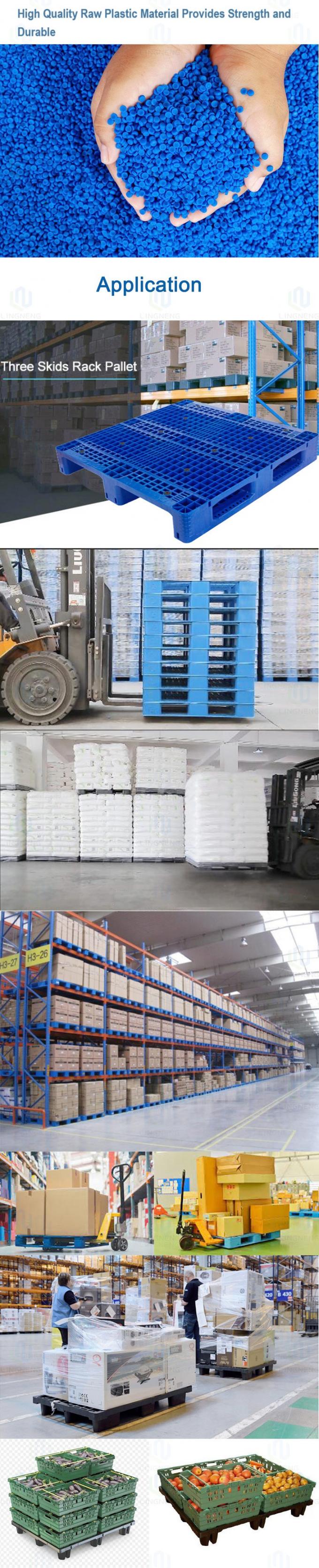 1100 X 1100 Heavy Duty Plastic Pallet Two Way Entry Euro Warehouse ...